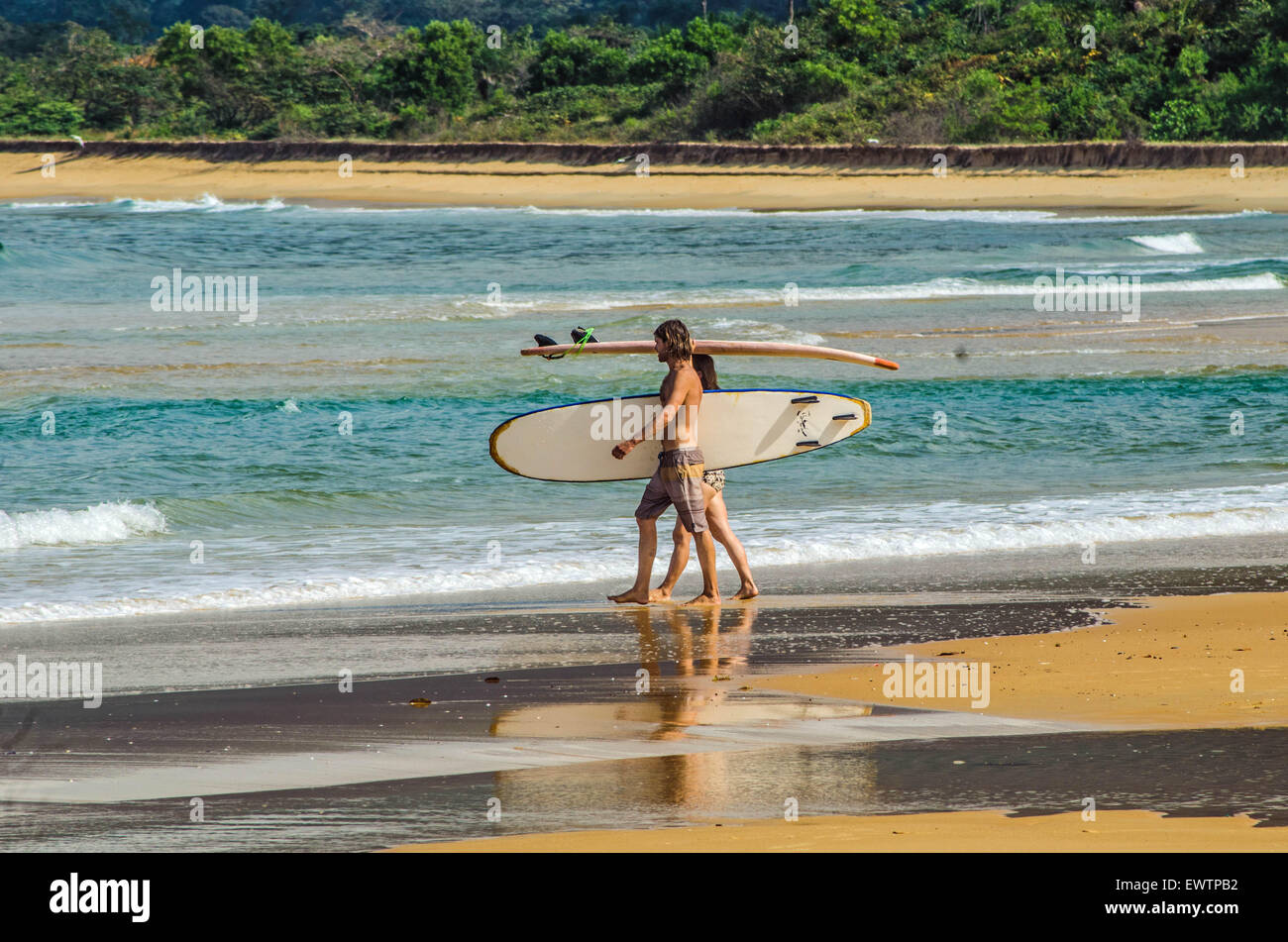 Sierra Leone's first surf club. Bureh Beach Stock Photo - Alamy
