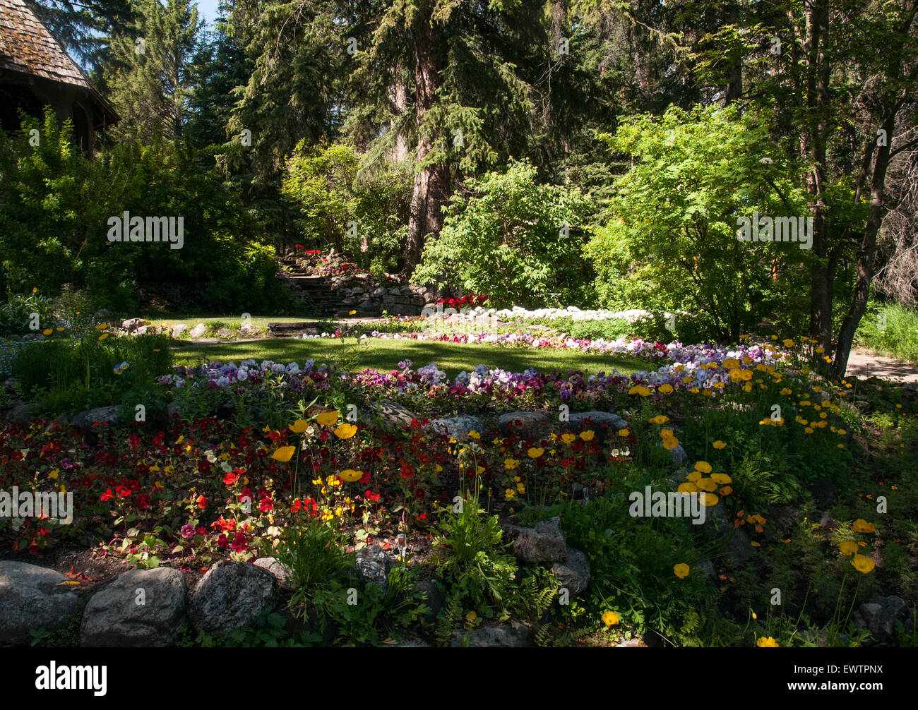 Cascade Gardens Banff Canada High Resolution Stock Photography and ...