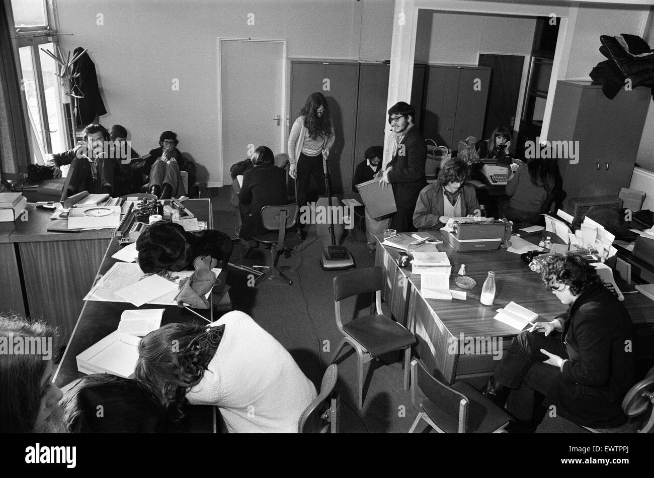 Sit-in at the University of Warwick. 4th February 1970 Stock Photo - Alamy