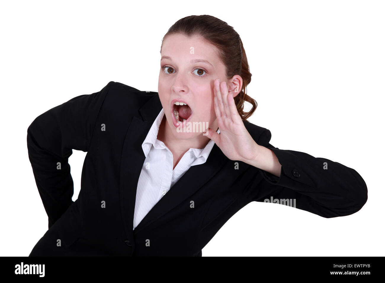 Woman straight jacket scream hi-res stock photography and images - Alamy