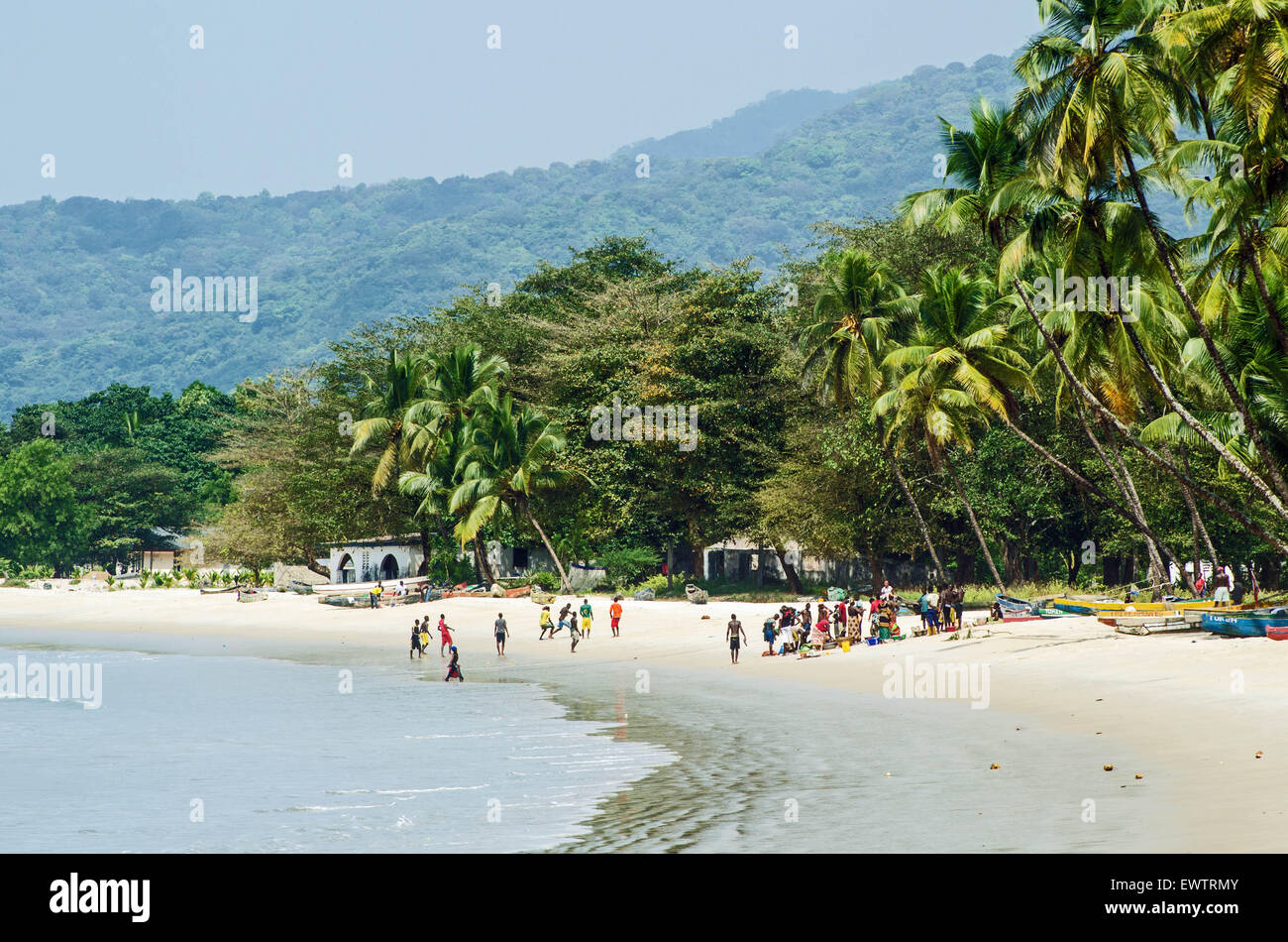 Tokeh Beach, Sierra Leone Stock Photo - Alamy