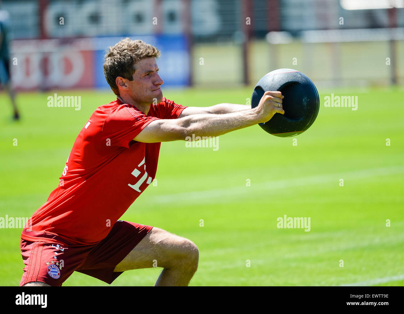 Munich, Germany. 01st July, 2015. Munich's Thomas Mueller in action ...