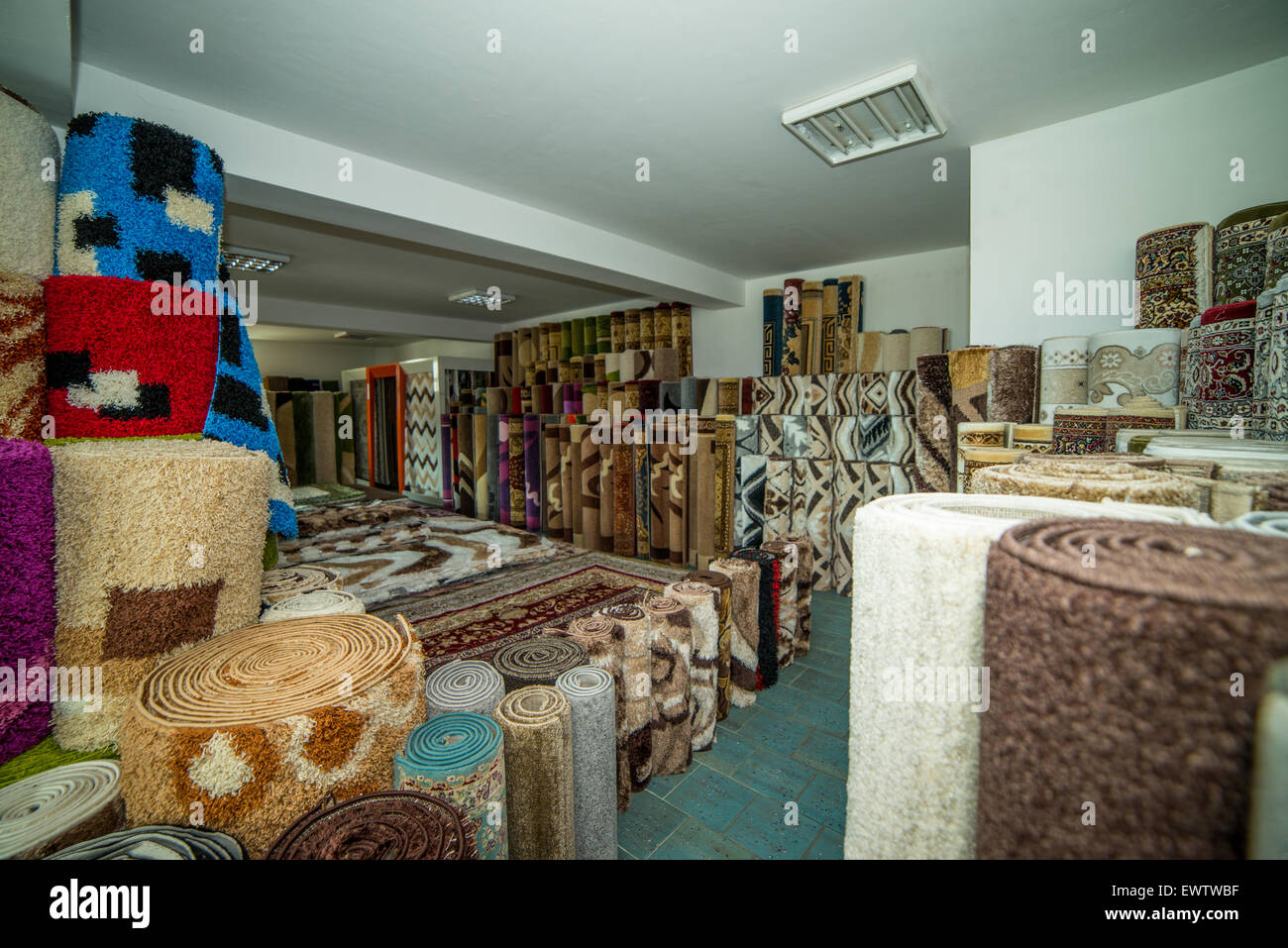 Stack Of Rugs Stock Photo - Alamy