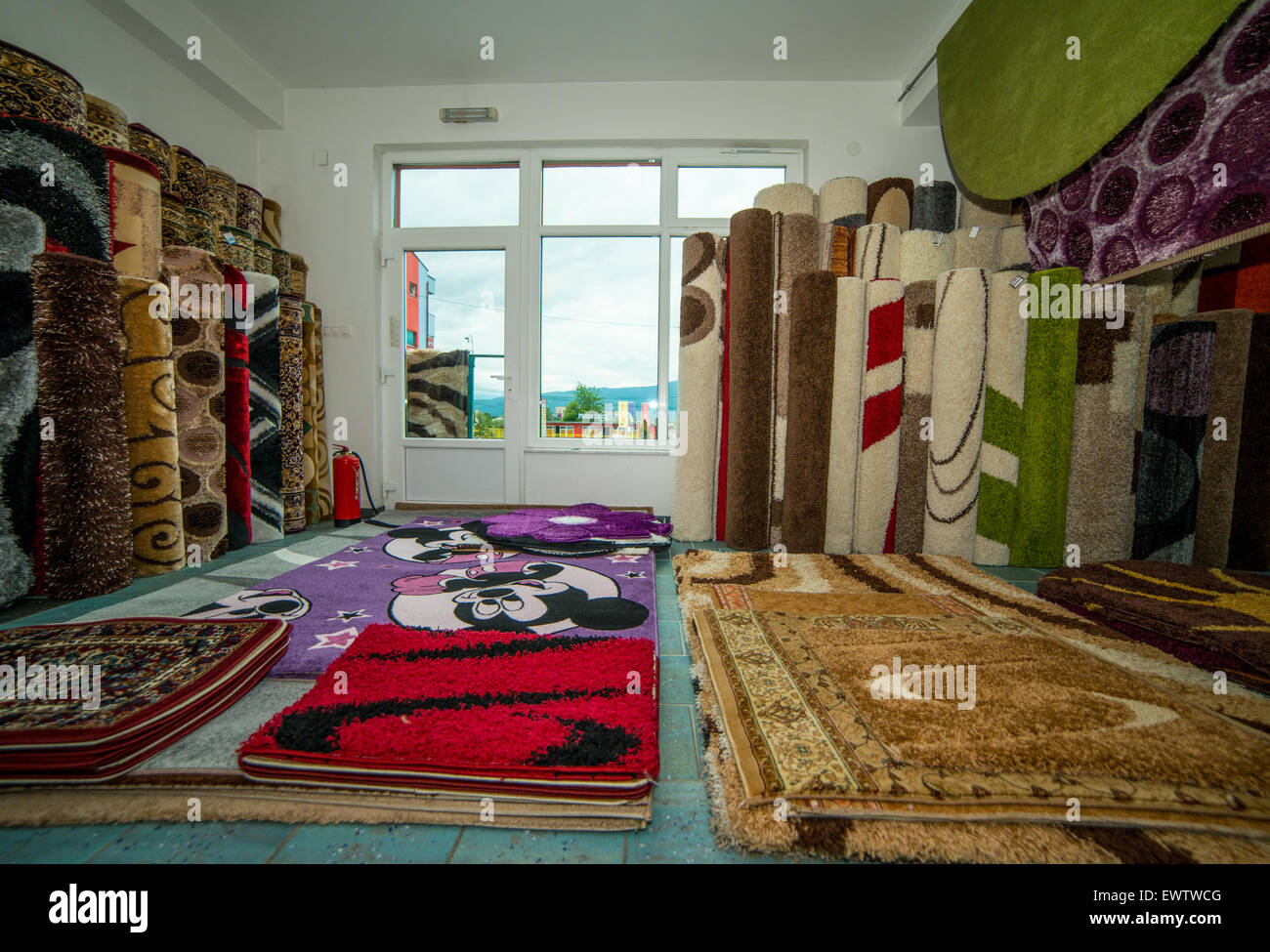 Stack Of Rugs Stock Photo - Alamy