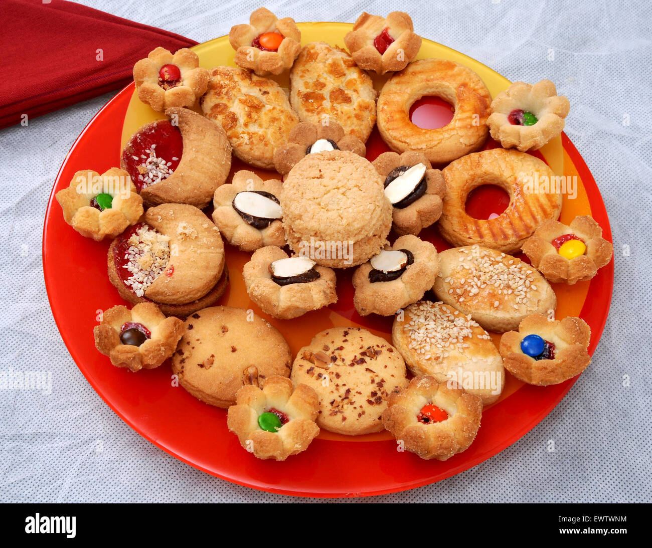 Variety of Cookies Stock Photo - Alamy