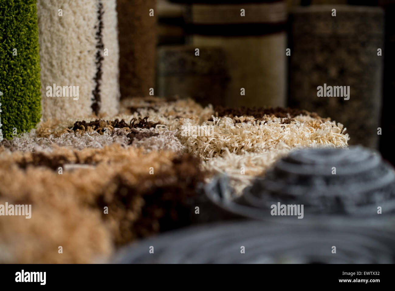Stack Of Rugs Stock Photo - Alamy