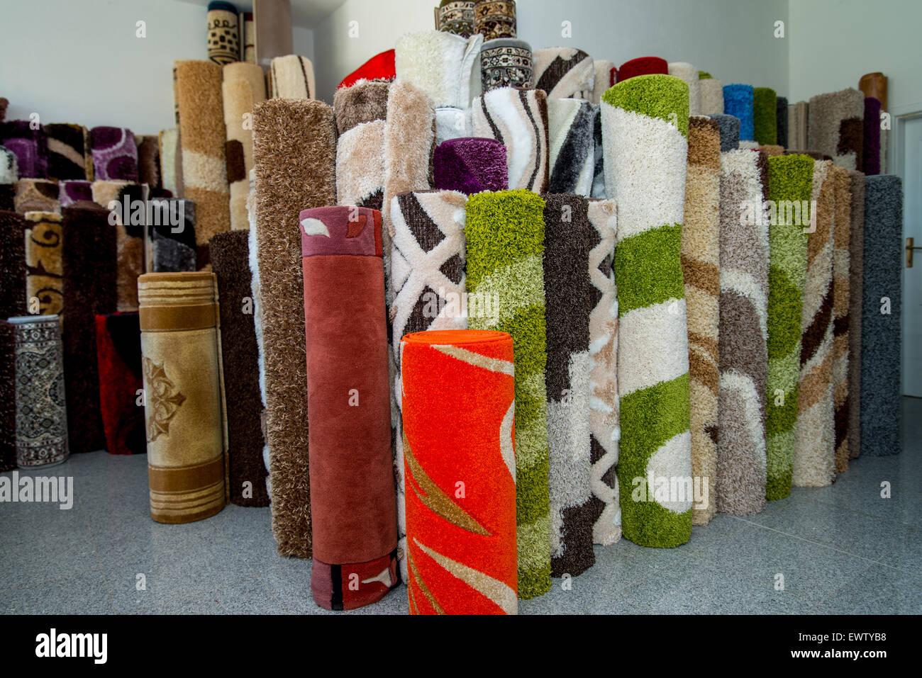 Stack of carpets hi-res stock photography and images - Alamy