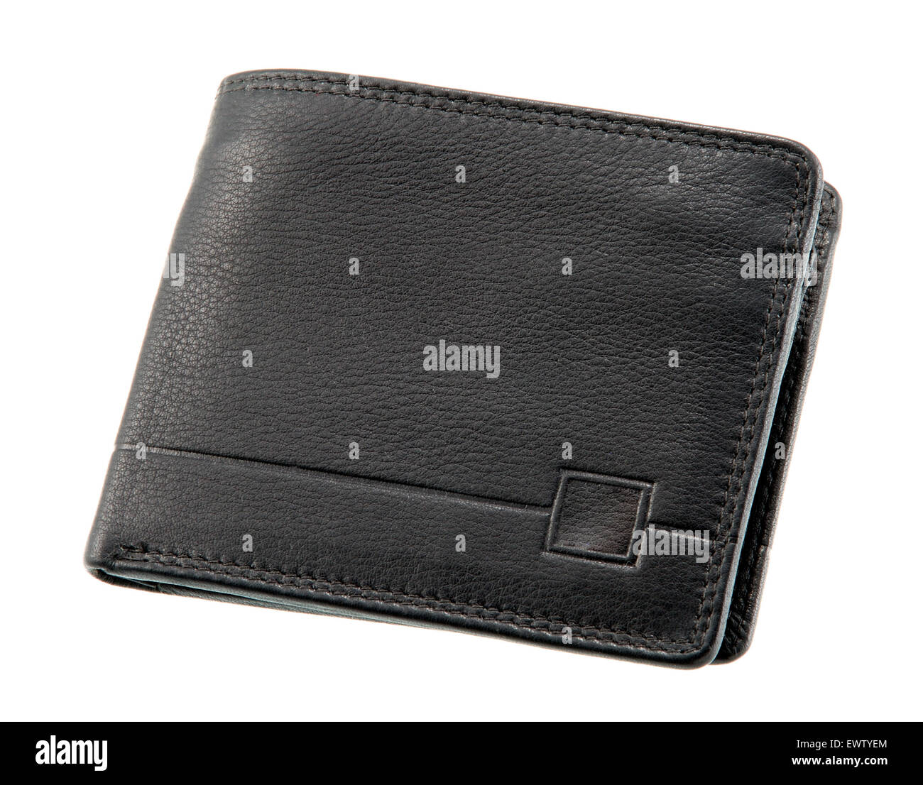 Black Leather Wallet Stock Photo - Alamy