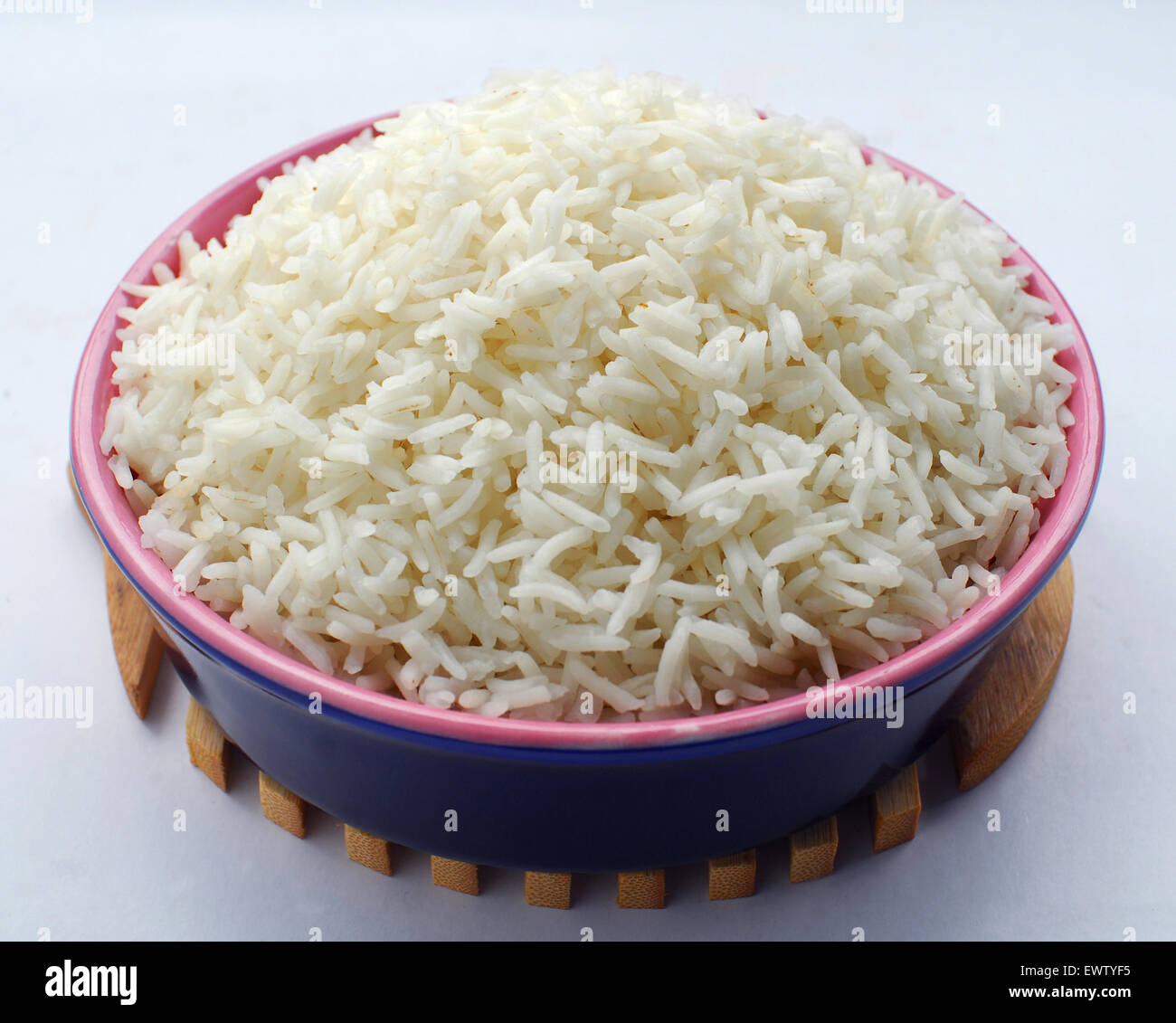 Plain Boiled Rice Stock Photo - Alamy