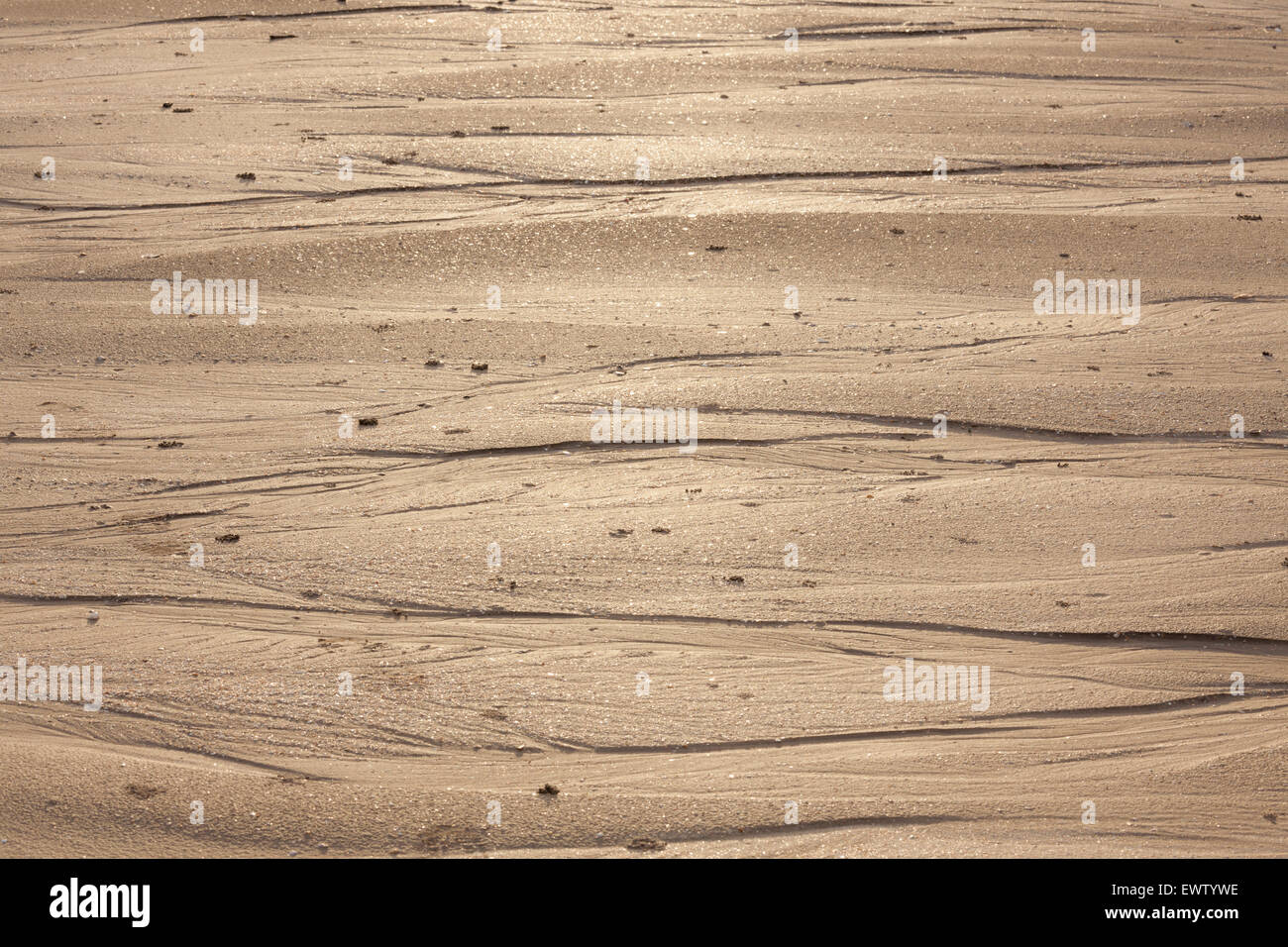 Natural sand patterns in beach Stock Photo - Alamy