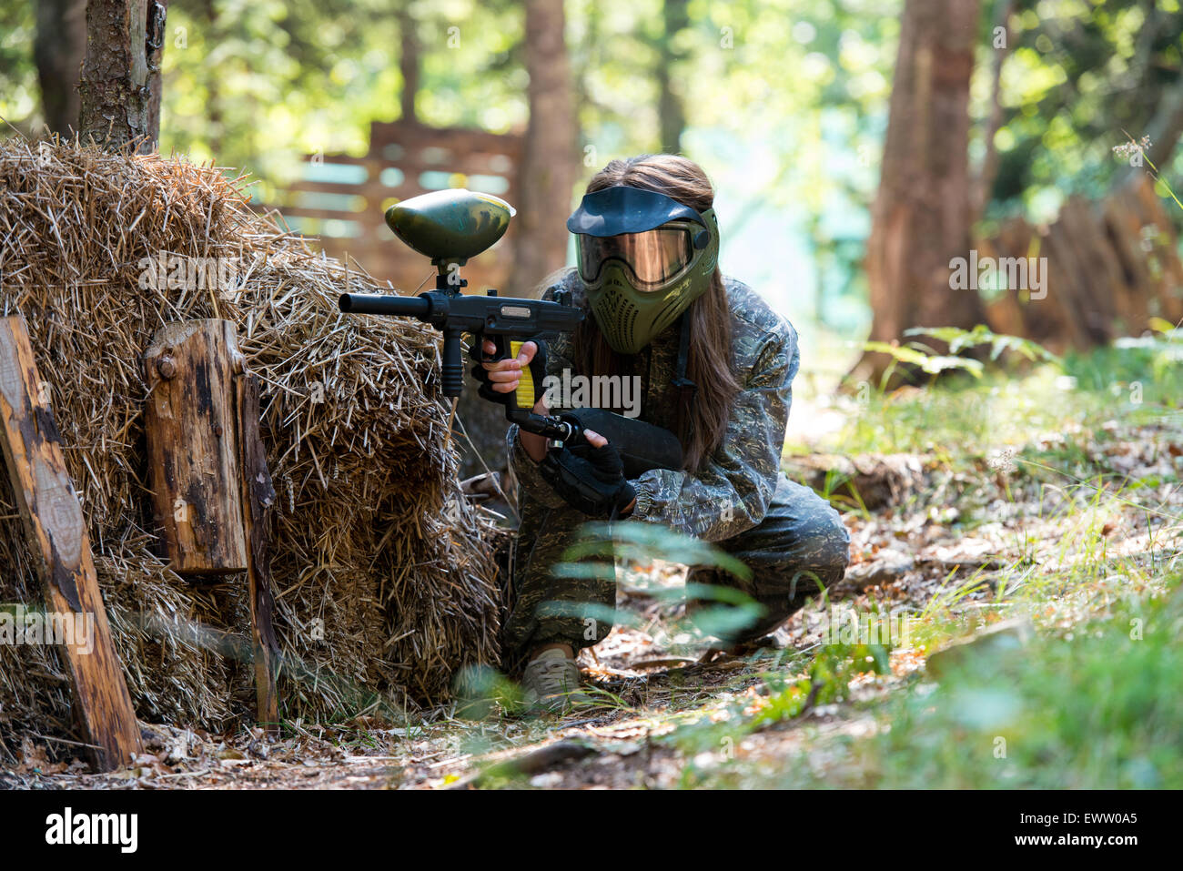 Sniper Aiming Gun Stock Photo - Alamy