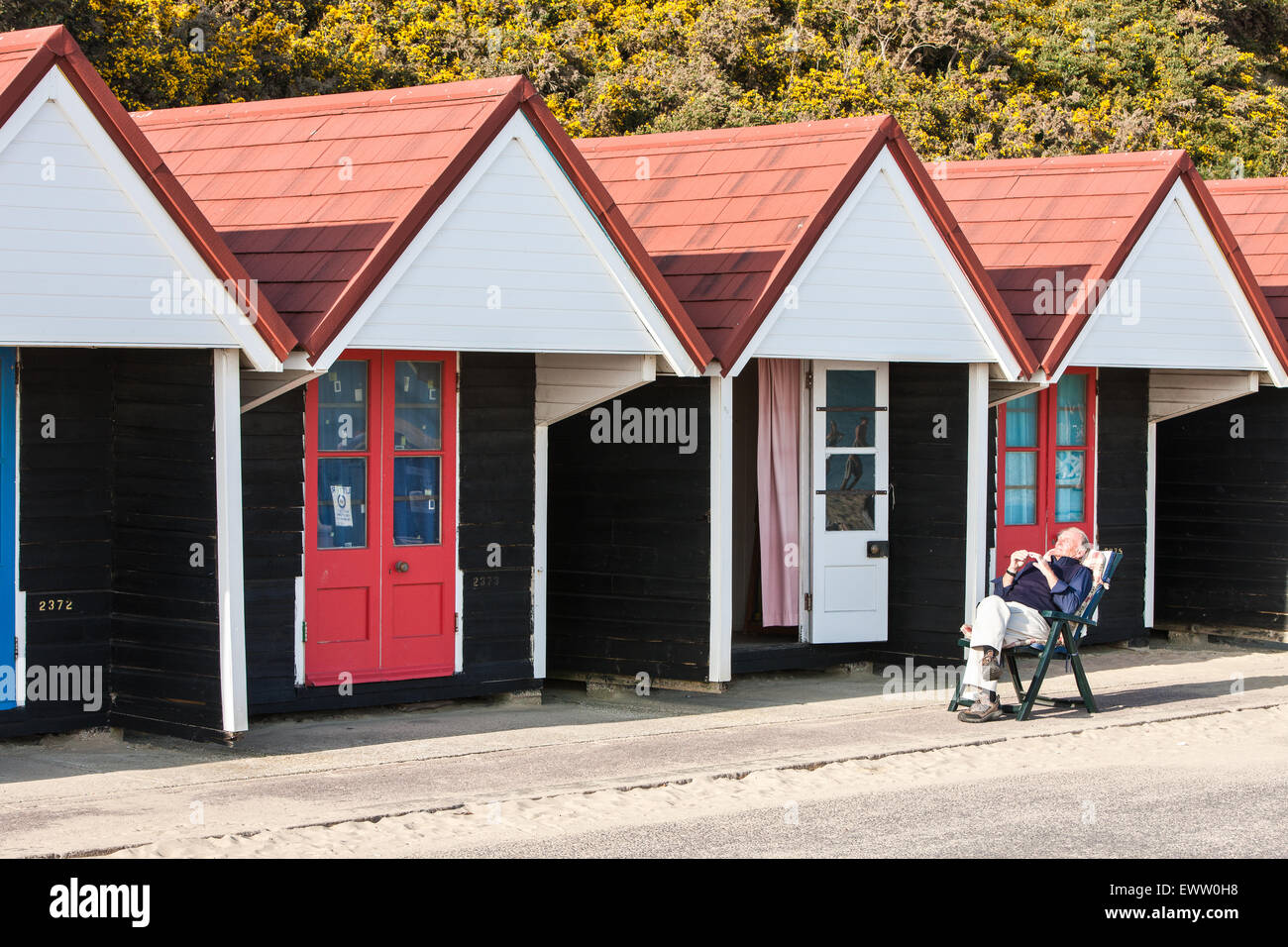Traditional bathing hut woman hi-res stock photography and images - Alamy