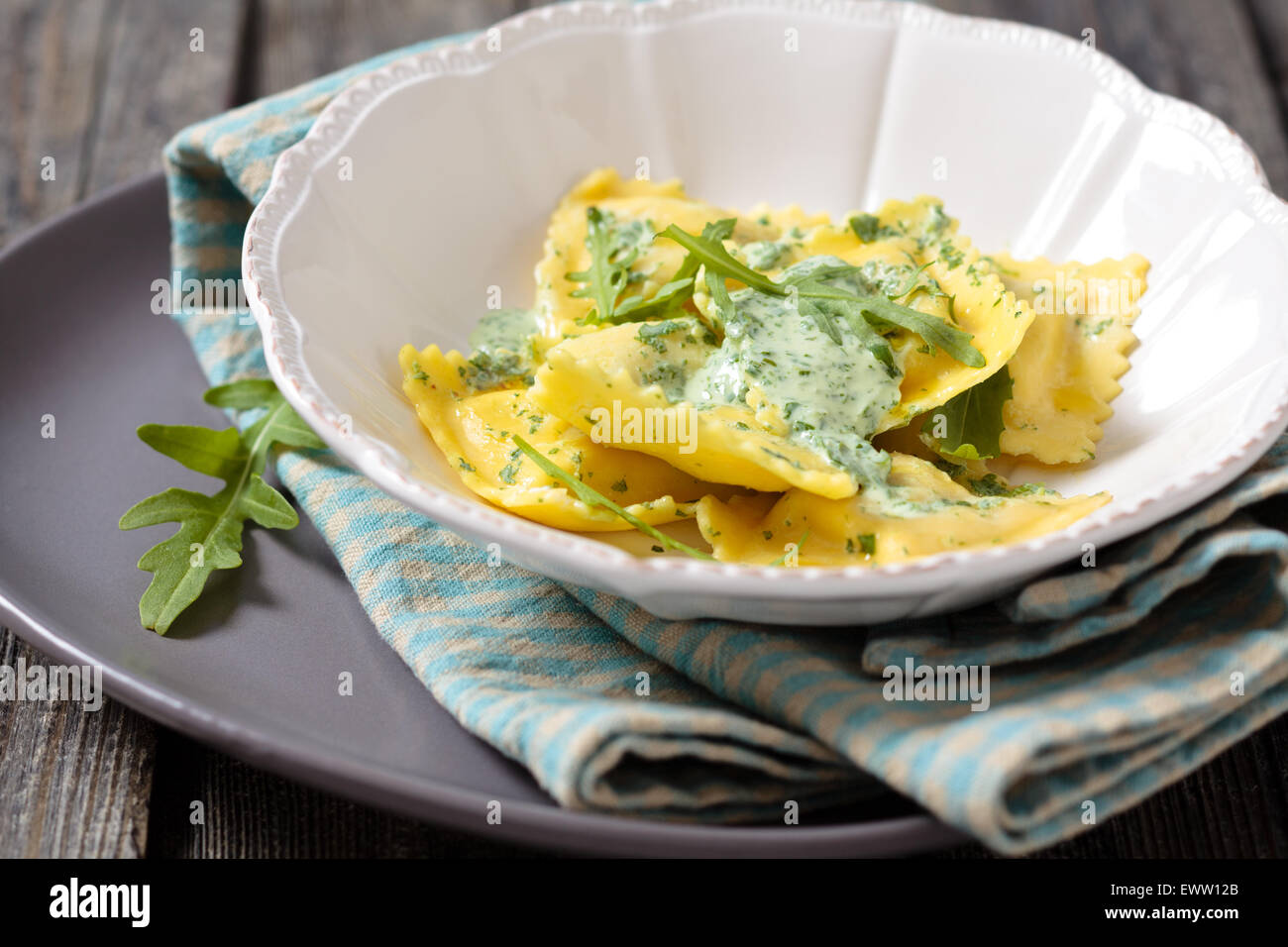 Square ravioli hi-res stock photography and images - Alamy