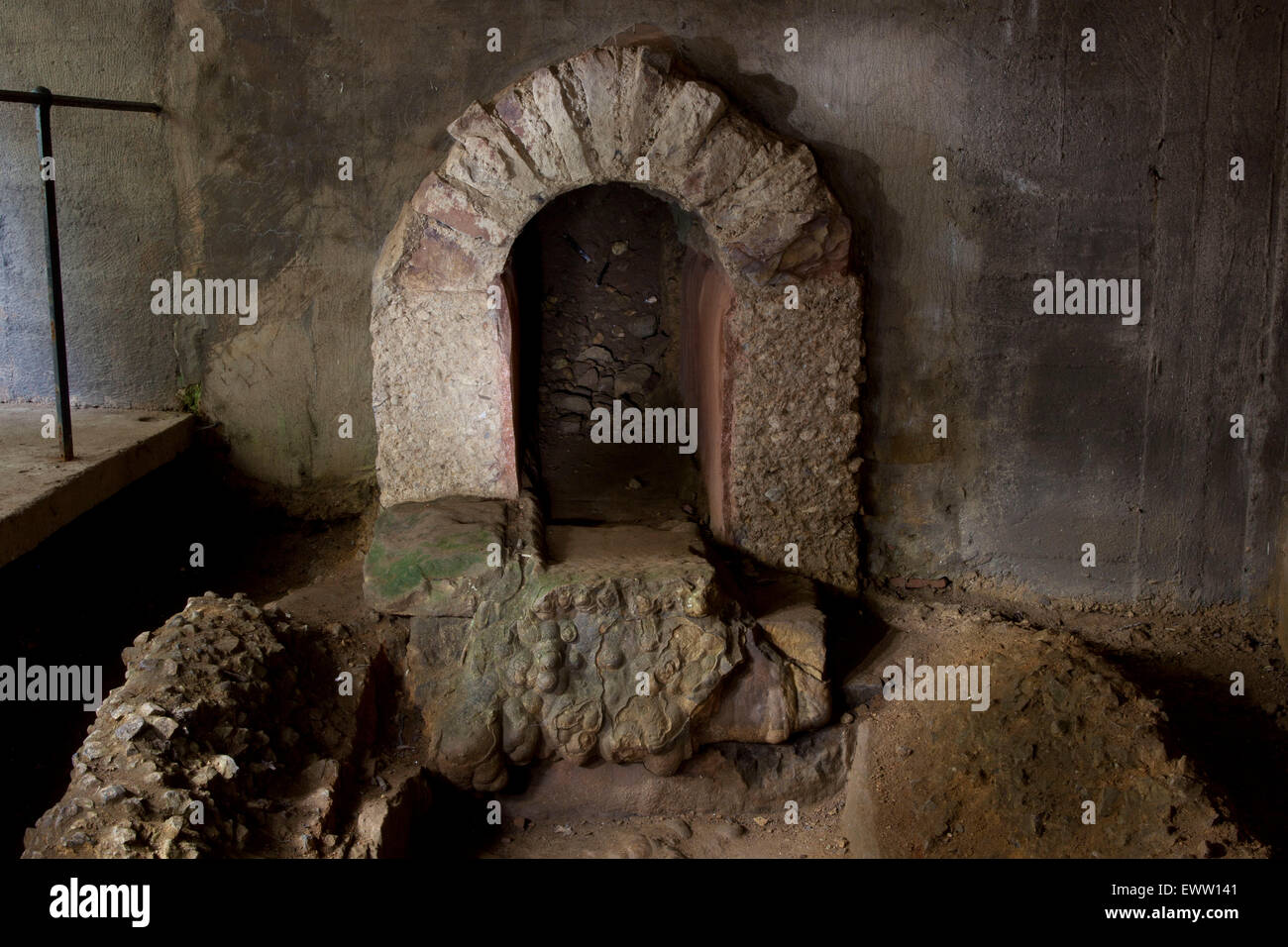 Europe, Germany, North Rhine-Westphalia, spring tapping chamber ...