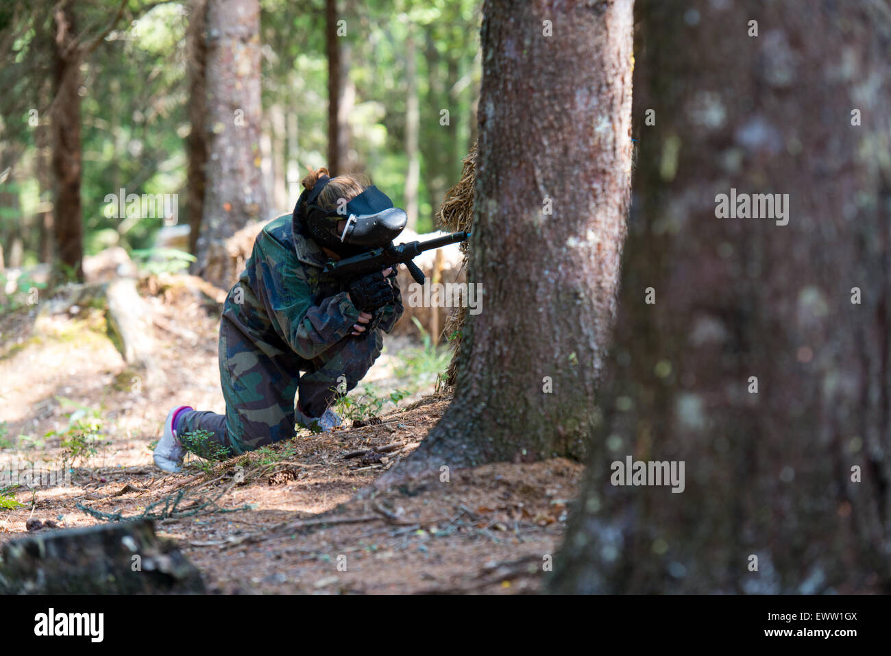 Sniper Aiming Gun Stock Photo - Alamy
