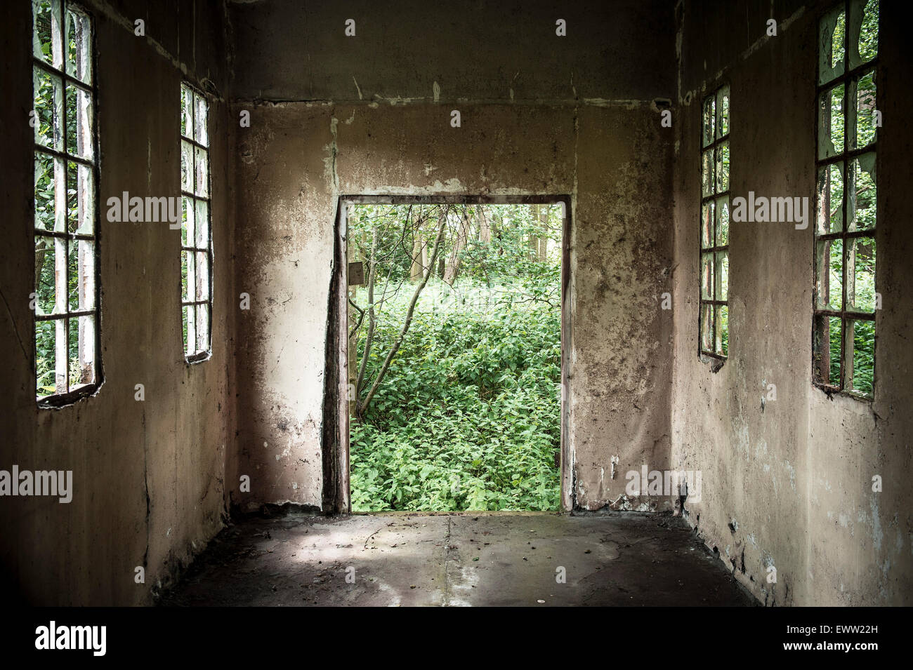 Decaying derelict old building Stock Photo - Alamy