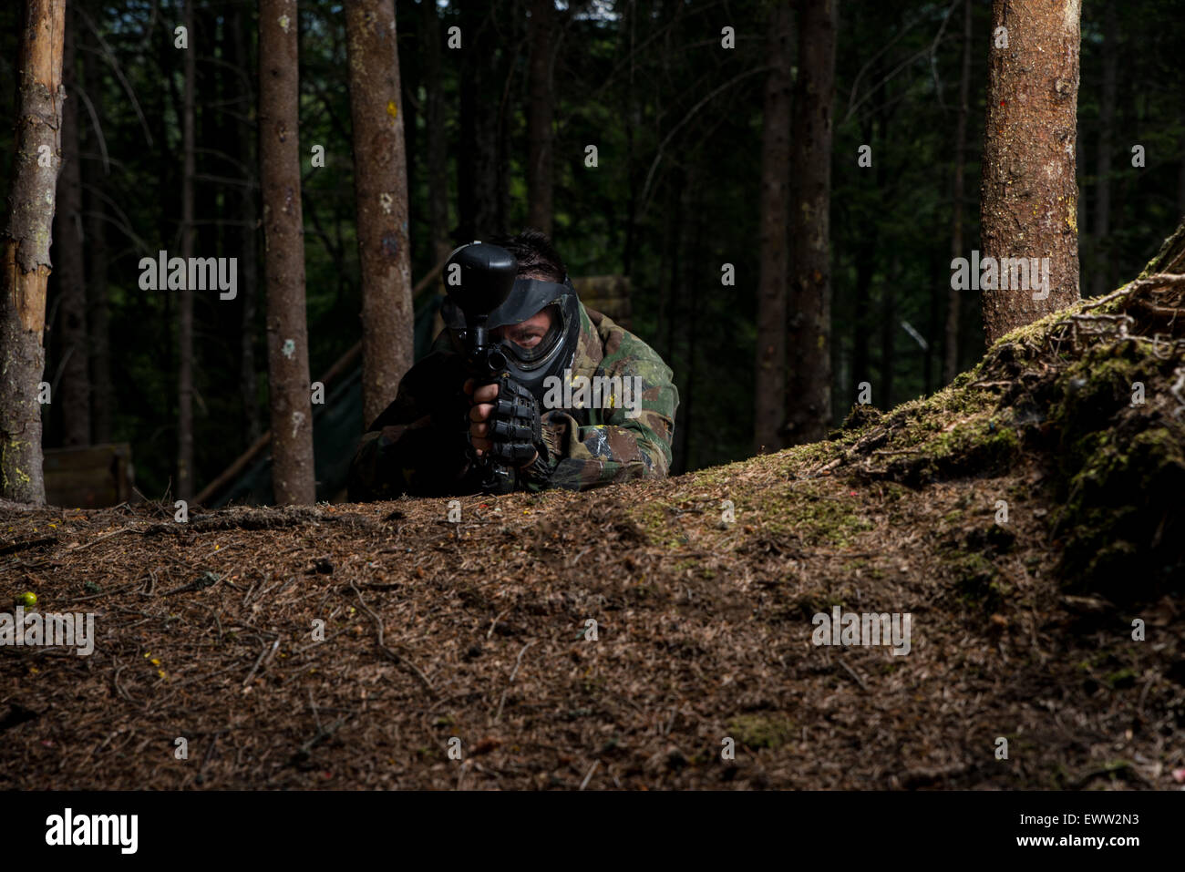 Sniper Aiming Gun Stock Photo - Alamy