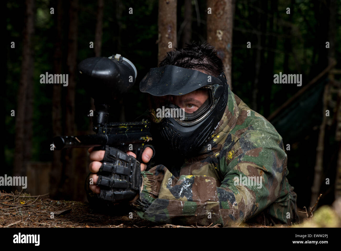 Sniper Aiming Gun Stock Photo - Alamy
