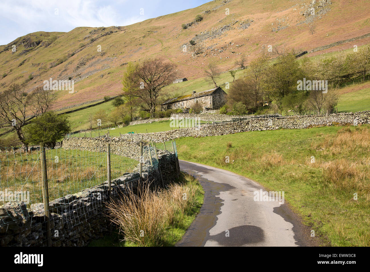 Boredale valley, Martindale, Lake District national park, Cumbria ...