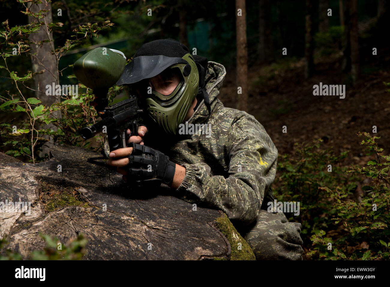 Sniper Aiming Gun Stock Photo - Alamy