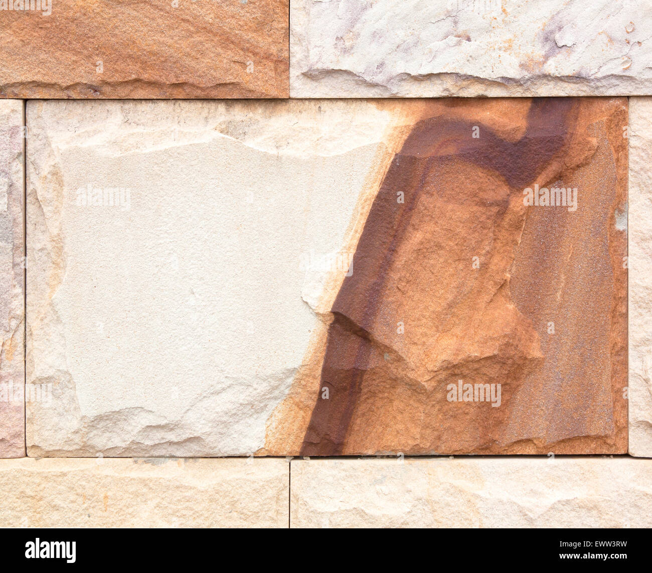 stone wall of sand color natural objects. Background texture Stock ...