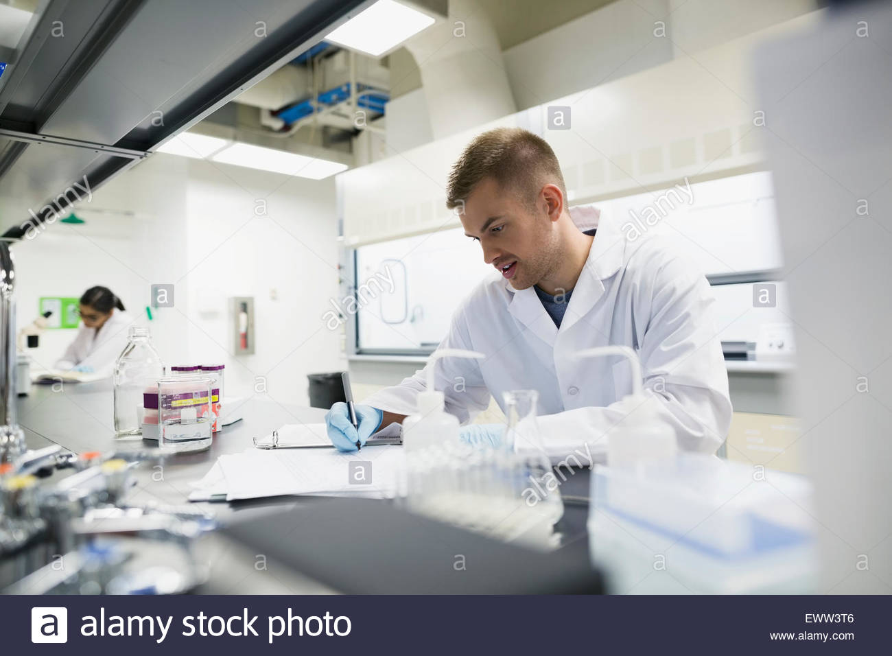 Chemistry laboratory notebook hi-res stock photography and images - Alamy