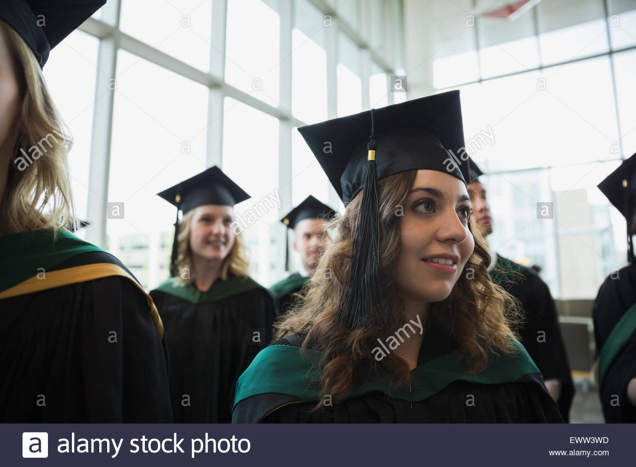 Women in cap and gown hi-res stock photography and images - Alamy