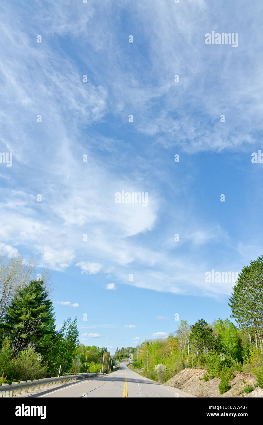 Highway in South part of Quebec, Canada Stock Photo - Alamy