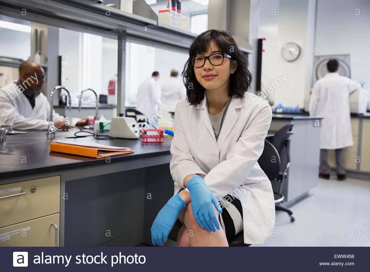 Portrait confident scientist in laboratory Stock Photo - Alamy