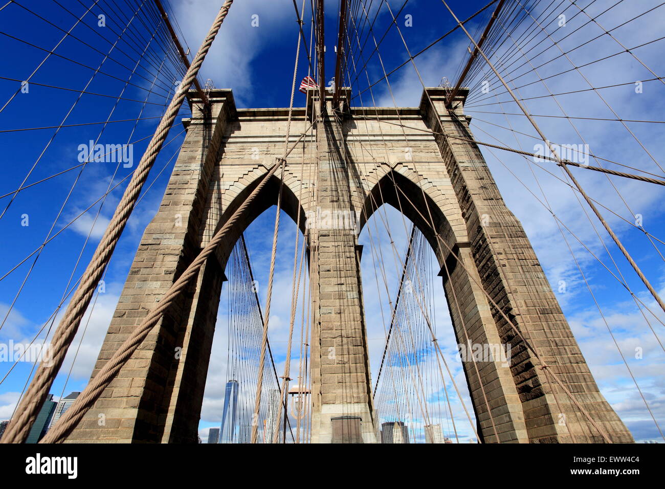 Brooklyn bridge cable structure hi-res stock photography and images - Alamy