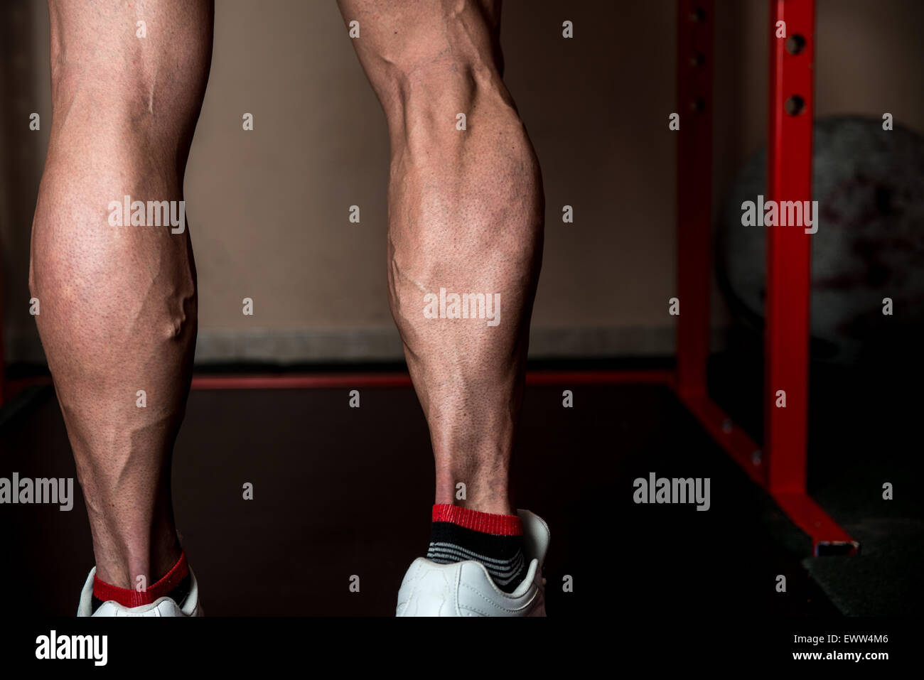 Muscular man calves hi-res stock photography and images - Alamy