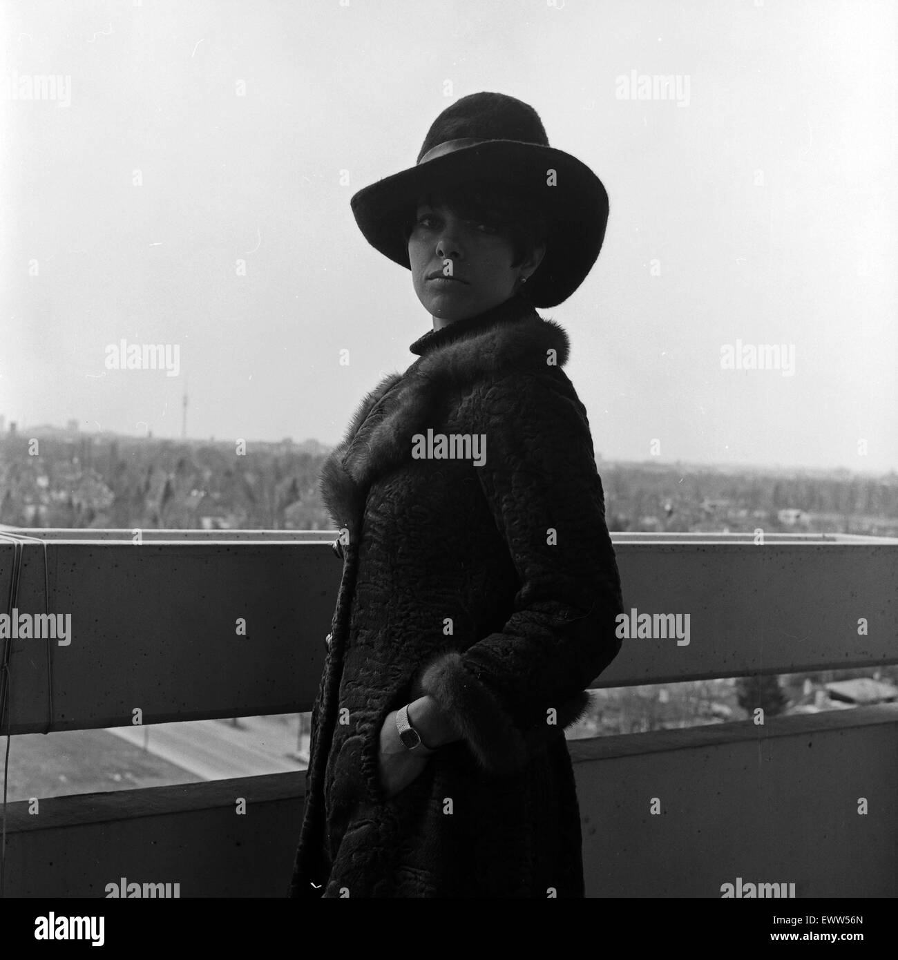 Sängerin Katja Hollander, Deutschland 1960er Jahre. Singer Katja ...