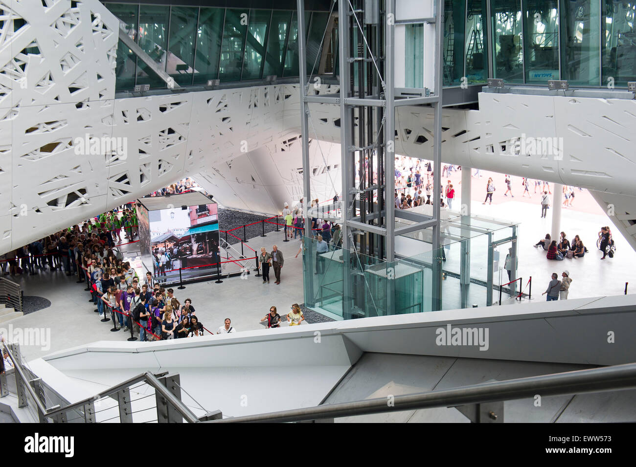 Italy, Milan, Expo 2015 Italy Pavilion interior and exterior ...