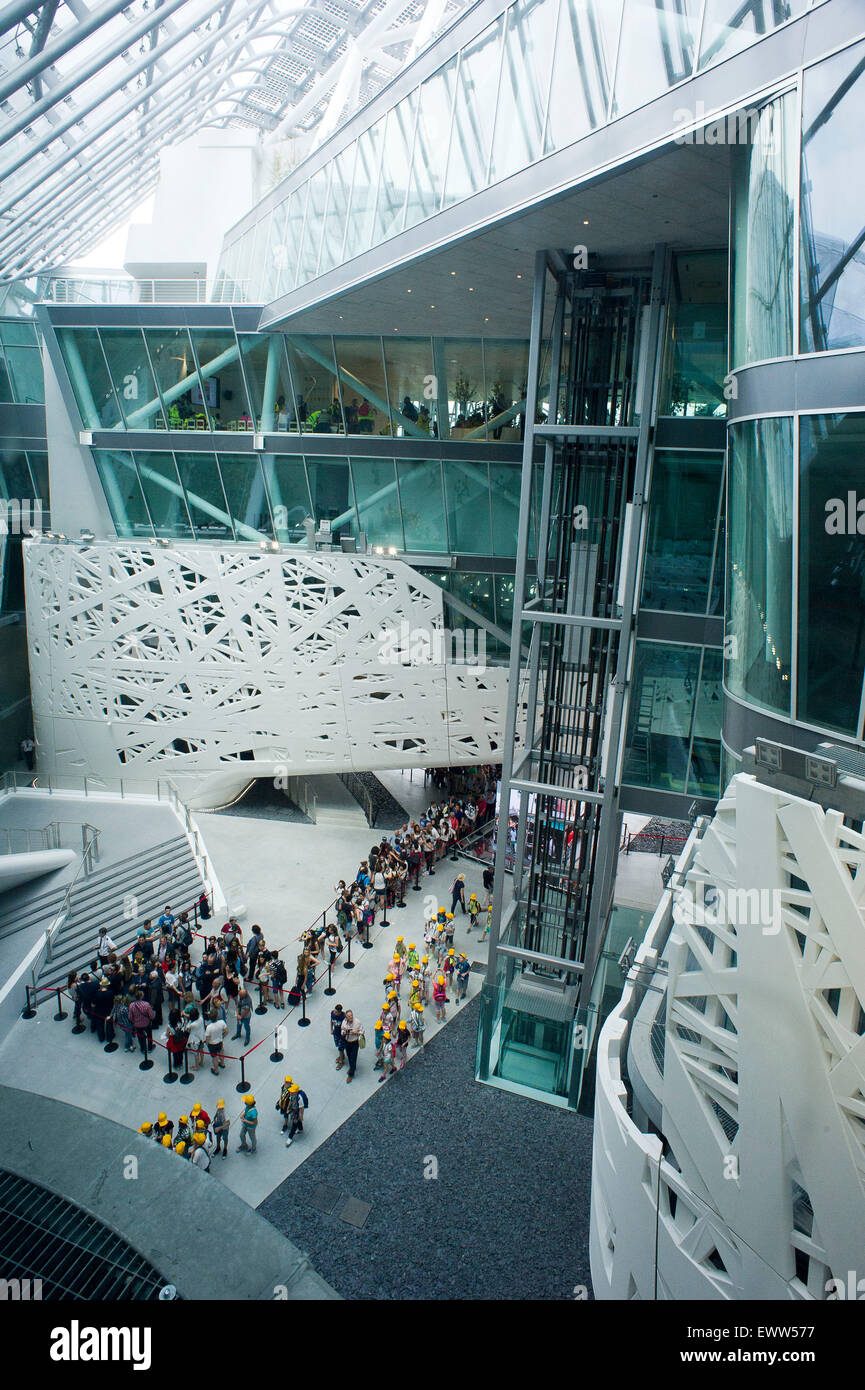 Italy, Milan, Expo 2015 Italy Pavilion interior and exterior ...