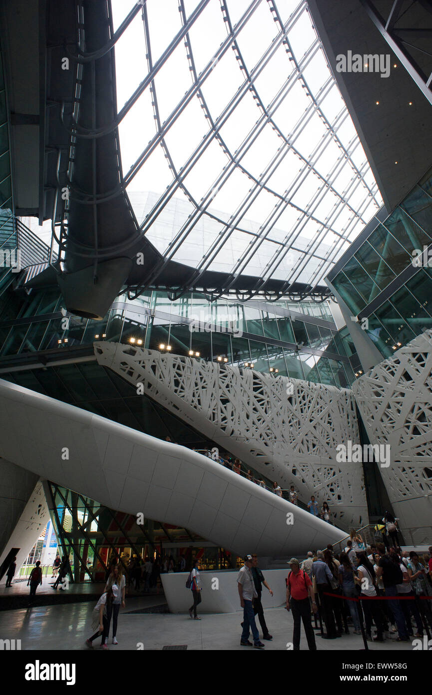 Italy, Milan, Expo 2015 Italy Pavilion interior and exterior ...