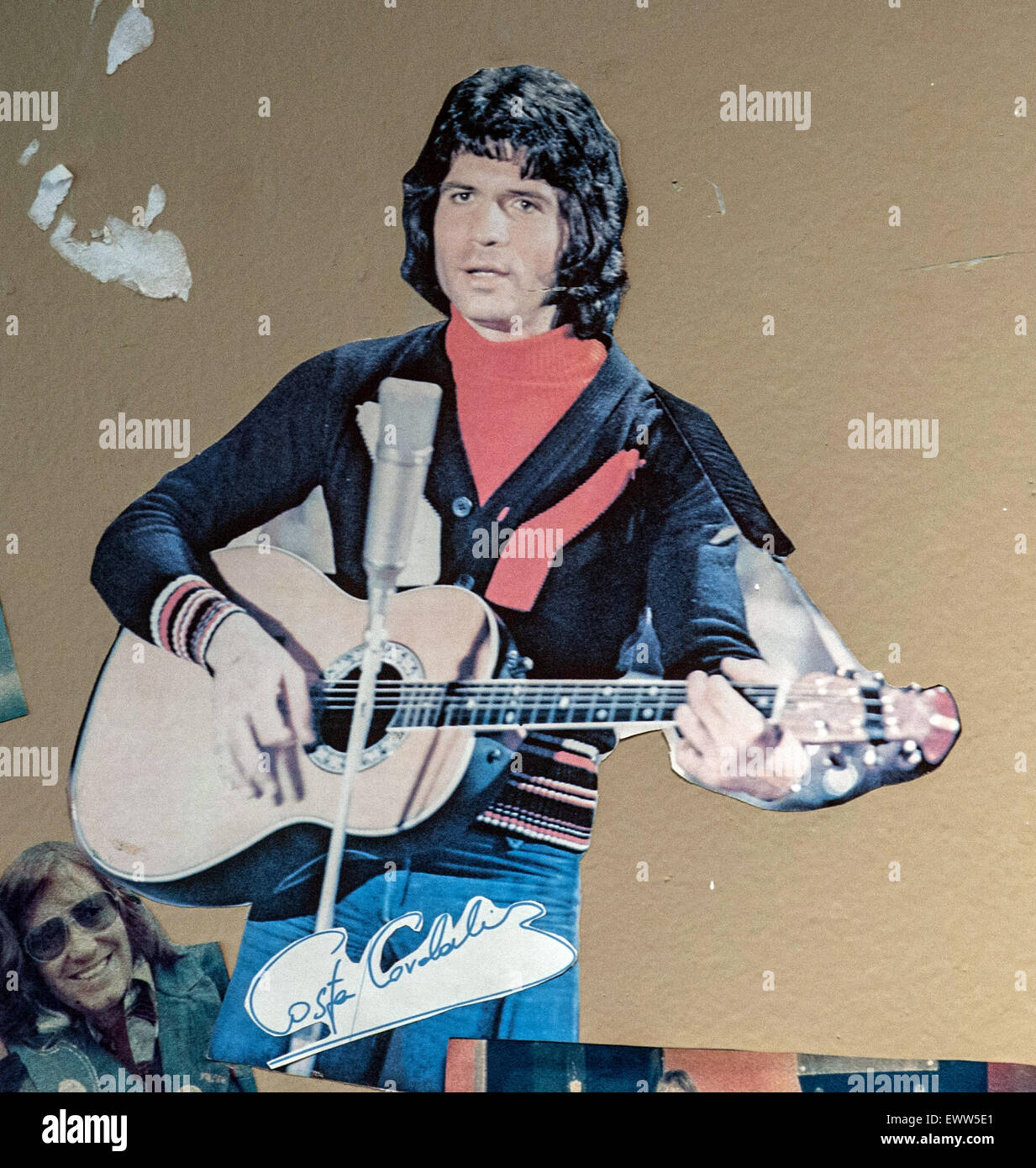 Berlin, Germany. 01st July, 2015. A cutout photo of singer Costa ...