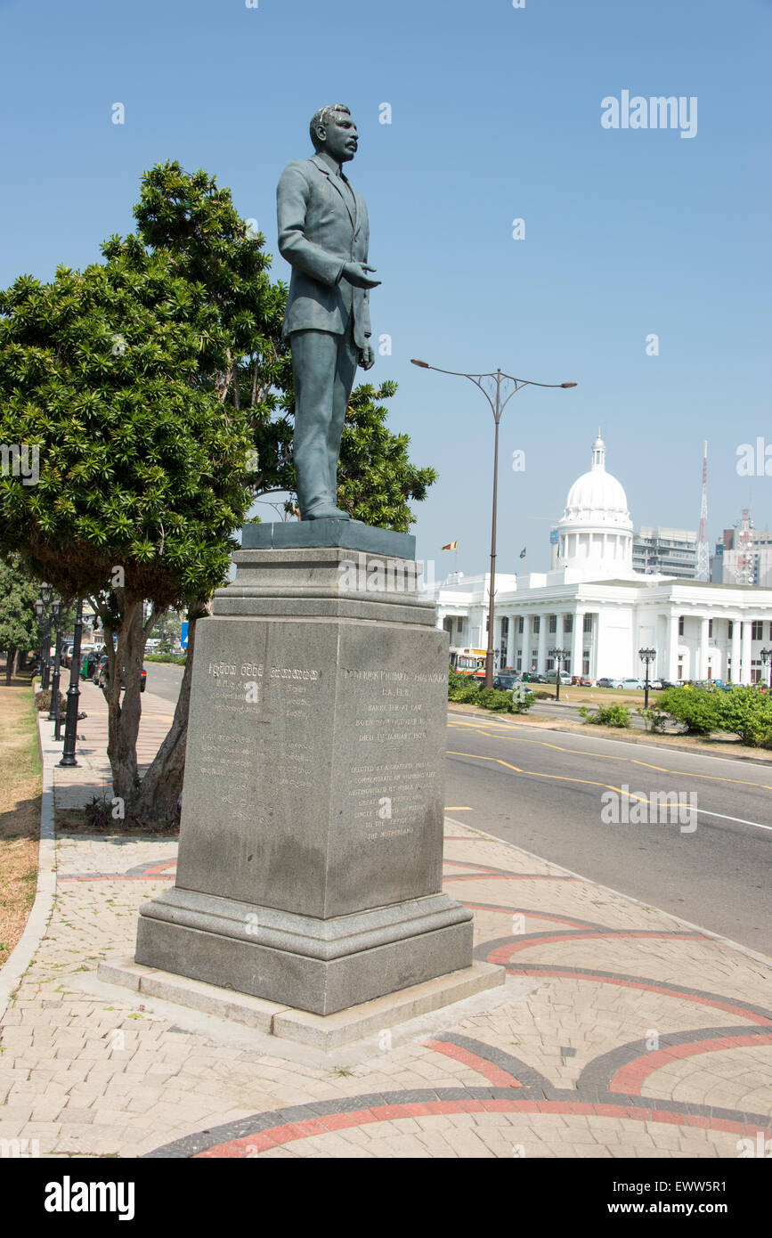 Statue of Frederick Richard Senanayaka (1882-1926). in Colombo, Sri ...