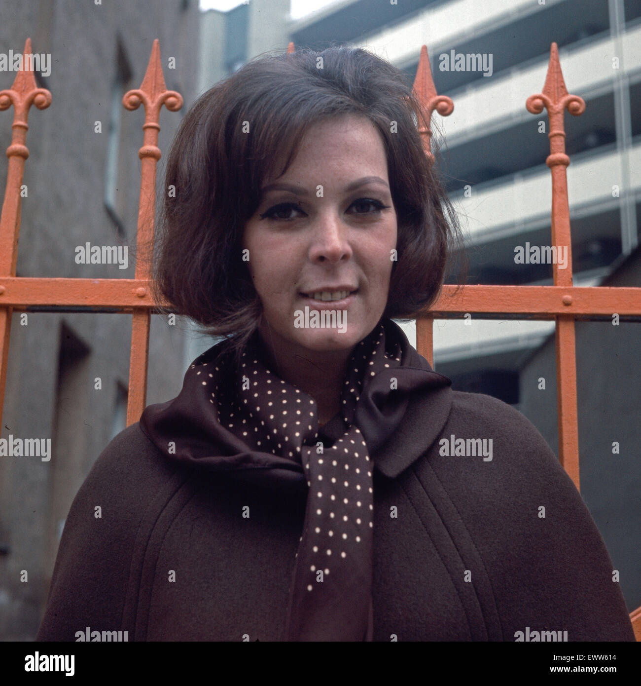 Deutsche Sängerin Friedel Frank, Deutschland 1960er Jahre. German ...