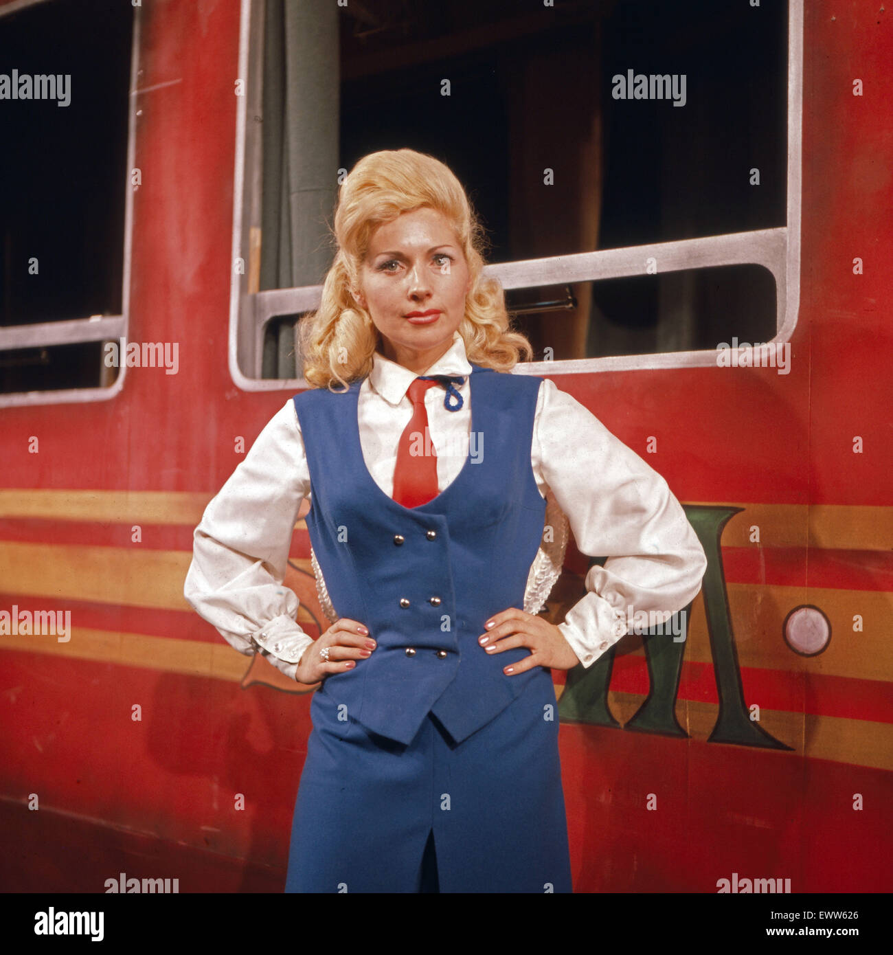 Deutsche Sängerin und Schauspielerin Rut Rex, Deutschland 1960er Jahre ...