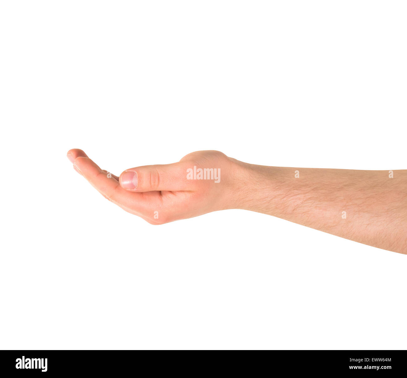 Asking for help hand gesture isolated Stock Photo - Alamy
