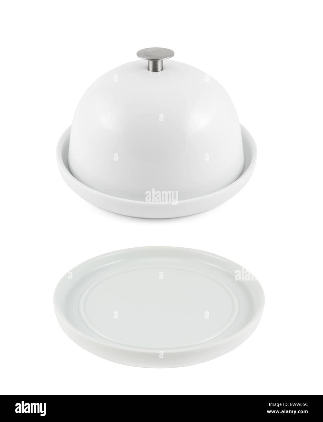 Silver food cover cloche hi-res stock photography and images - Alamy