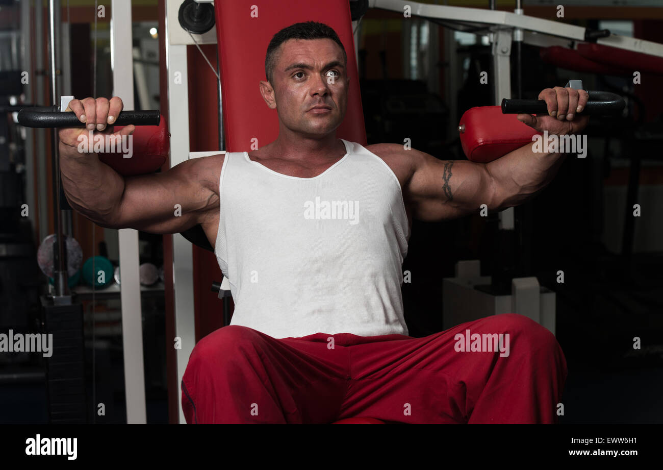 Man Doing Shoulder Exercises Stock Photo - Alamy
