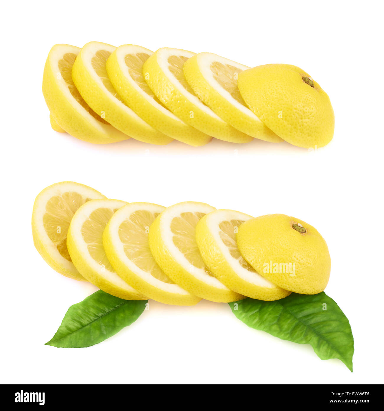 Lemon slices composition Stock Photo - Alamy