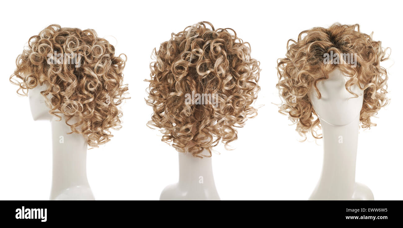Hair wig over the mannequin head Stock Photo - Alamy
