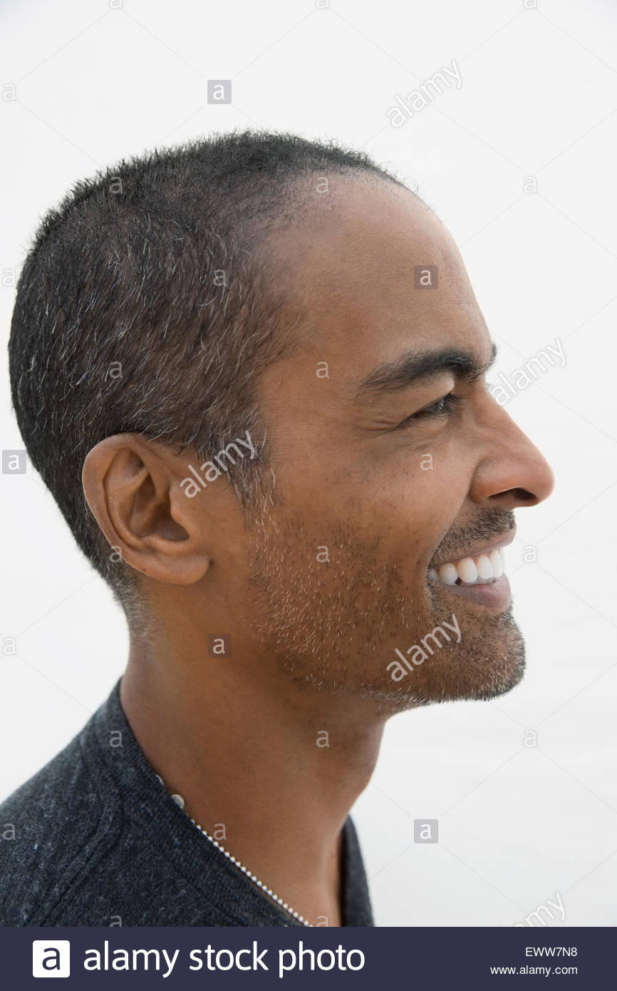 Handsome man profile hi-res stock photography and images - Alamy