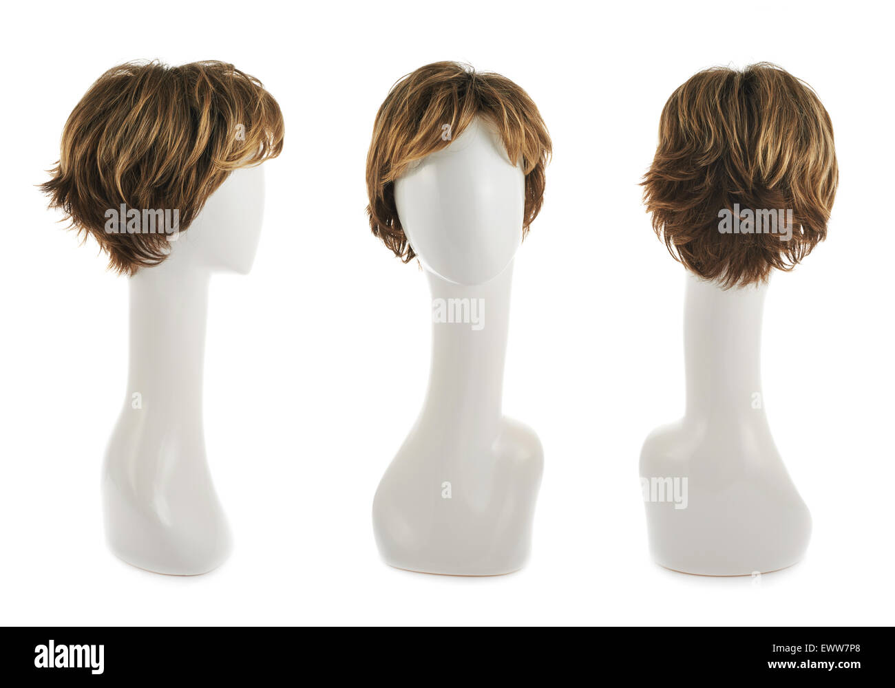 Hair wig over the mannequin head Stock Photo - Alamy