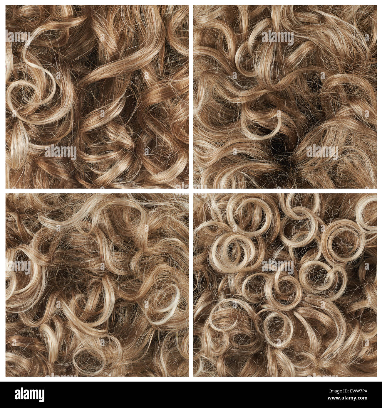 Set of four hair backgrounds Stock Photo - Alamy