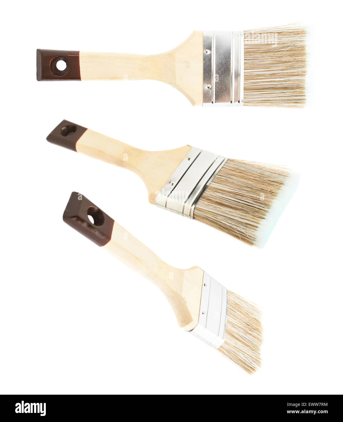 Wide paint brush isolated Stock Photo - Alamy