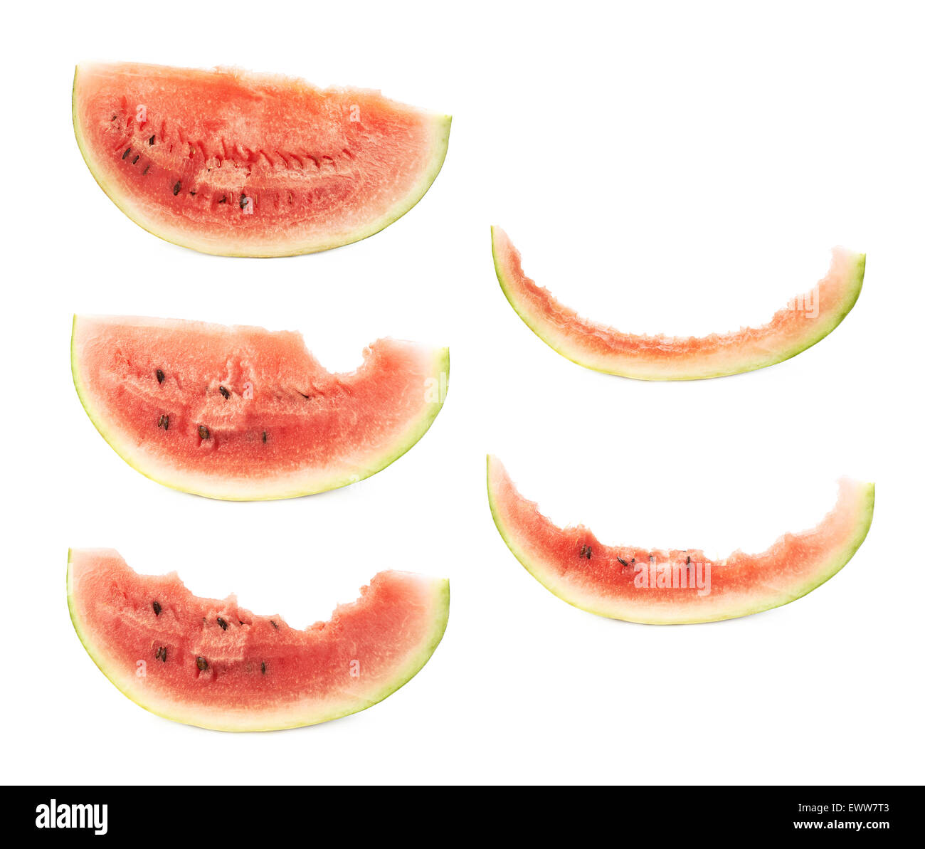 Slice of a watermelon isolated Stock Photo - Alamy