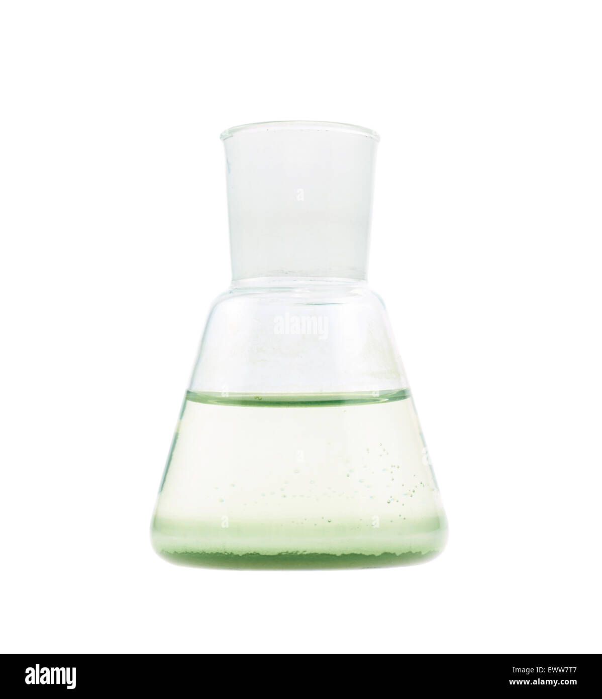 Erlenmeyer flask filled with liquid Stock Photo - Alamy